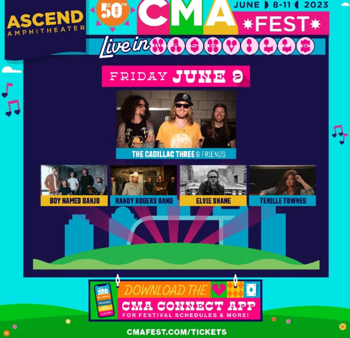 The CMA announce the star-studded line up for the Friday night CMAFest ...