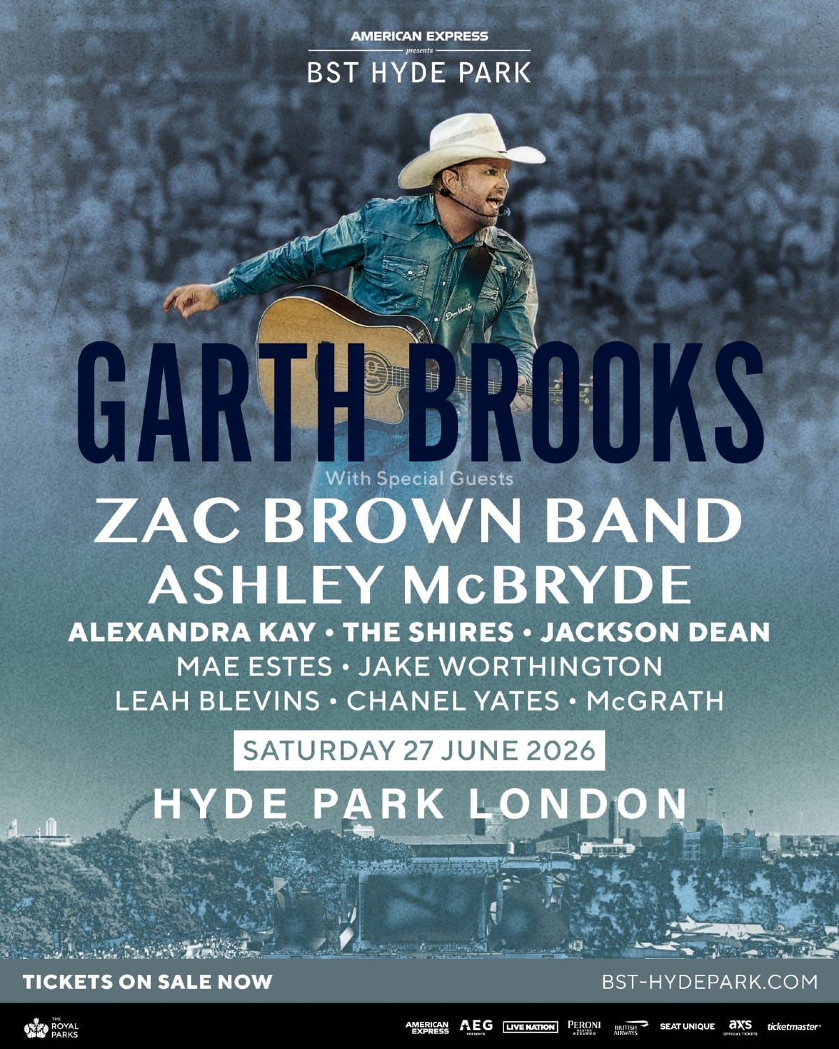 BST Hyde Park announces full supporting line-up for Garth Brooks ...